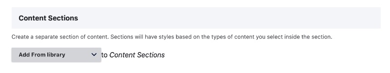 Add a Content Section to a Drupal Web Page