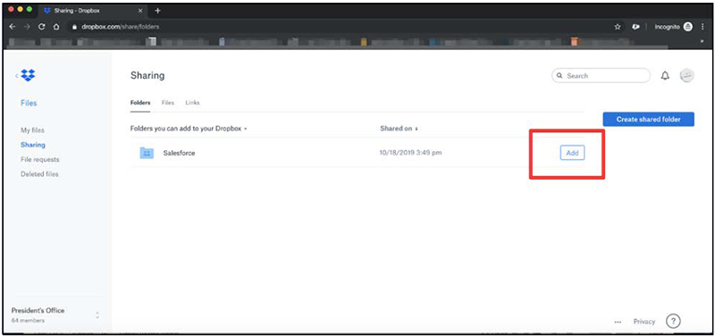 First Time Login to Dropbox (SSO)