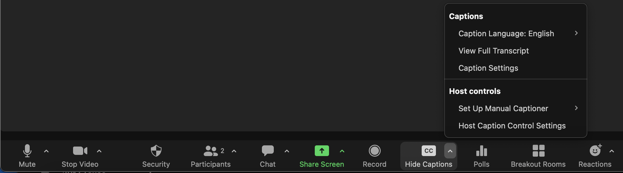 Assign a Captioner in Zoom