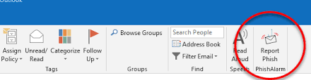 Report Phish Button for Outlook